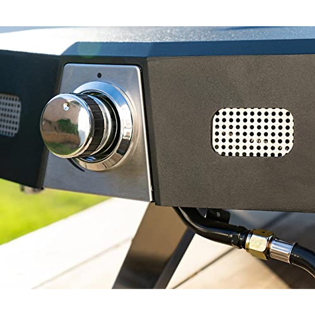 Permasteel 12-Inch Gas Pizza Oven with Cover | Outdoor Pizza Oven, Portable Gas Pizza Oven for Outside, PO-40001-BK, Propane Pizza Oven, Custom Backyard Pizza Maker