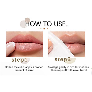 H.D.S.N. Lip Scrub For Dry Lips 20g - Lighten Dark Lips For Smoking Men Women Smoker | Natural Balm Moisturizer Exfoliator Sleeping 0.7 Fl Oz (Pack of 1)