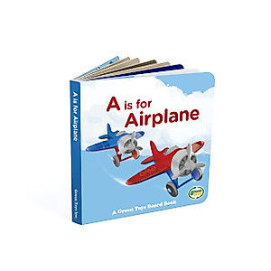 Green Toys Airplane & Board Book (color may vary)