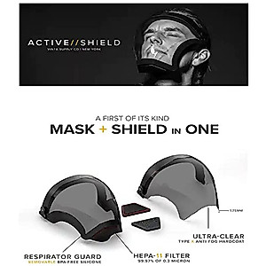 BFhongly 2 Pack Anti Fog Protective Full Face Shield, Plastic Safety Face Shield Equipment for Unisex and Adult, Reusable High-Definition Face Protection for Eye, Nose, Mouth Protection