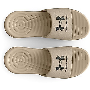 Under Armour Men's Ansa Graphic Logo Fixed Strap, (201) Khaki Base/Khaki Base/Federal Tan, 8, US