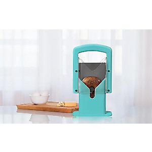 Bagel Slicer, Safety Handle, Bagel Cutter Stainless Steel (Aqua Sky)