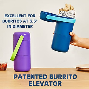 Burrito Pop — First Of Its Kind Twistable Burrito Holder | Travel Lunch Container | Burrito Containers | To Keep your Burrito or Sub Sandwich Warm On The Go!
