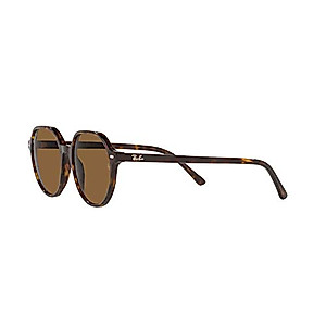 Ray-Ban RB2195 Thalia Square Sunglasses, Havana/Polarized Brown, 51 mm