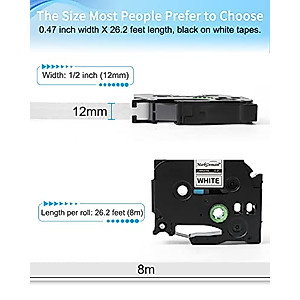 E1000 Label Maker Machine with 13-Pack 231 Label Tape, Portable Hand-Held Label Printer with Tape, QWERTY Keyboard, Easy to Use with Multiple Symbols, Labeler for Office/HomeOrganization, Black