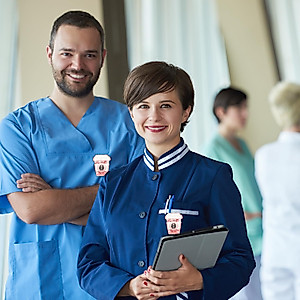 Badge Reel Retractable for Nurses, Cute ID Badge Holder with Alligator Clip for Students (Pink-1pc)