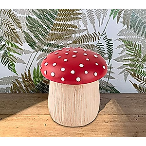 dgudgu 2 Pack Qtip Holder Mushroom Cotton Ball Holder Cotton Swab Holder Qtip Dispenser Bathroom Cotton Ball And Qtip Organizer Cotton Ball Container