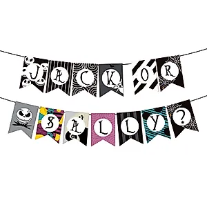 Nightmare Before Christmas Decorations Nightmare Before Christmas Gender Reveal Jack Skellington Birthday Decorations Halloween Gender Reveal for Halloween Party Decorations Supplies