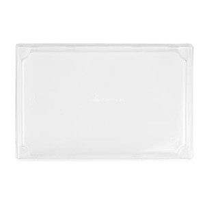 Restaurantware Matsuri Vision Clear Plastic Lid - Fits Large Sushi Tray - 100 count box