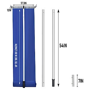 Snow Roof Rake - Multi-Function Roof Rakes for Snow Removal with Extended Extension Poles and Fabric Slide Rails, Snow rake That can Quickly Clear Snow from Roofs