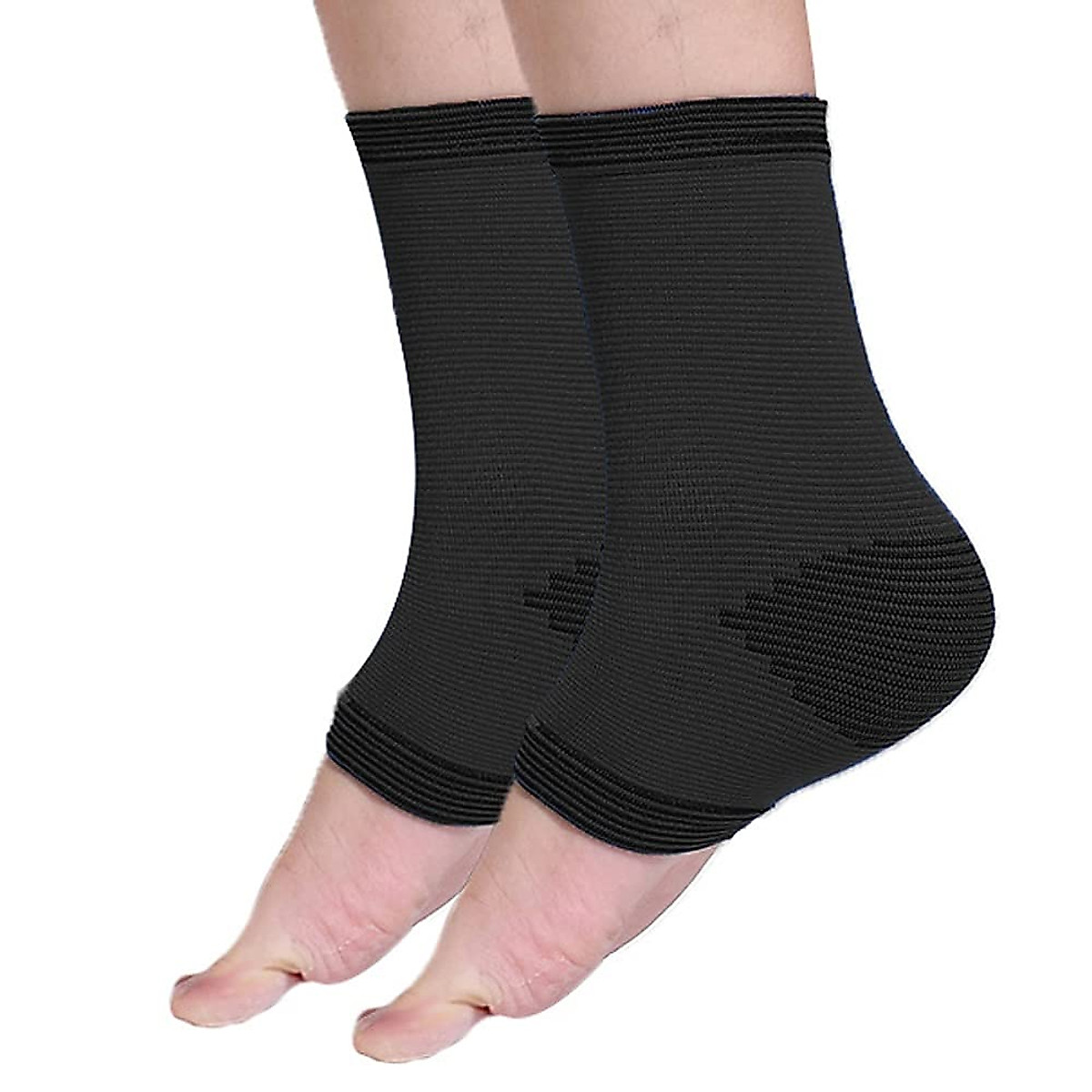 Ankle Brace for Kids Breathable Anti Slip Ankle Support Compression Sleeve Socks Elastic Arch Support Ankle Wrap for Sports Injury Achilles Tendonitis Ligament Damage Pain Relief (Size : Black)