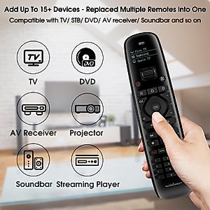 SofaBaton U2 Universal Remote with Customizable APP, All-in-one Smart Remote Control, Compatible with TV/Soundbar/Streaming Players and More