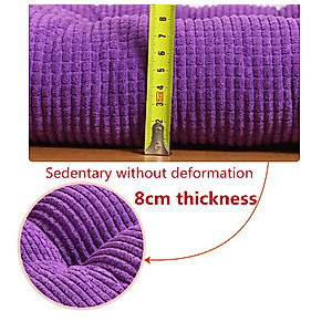 ZBH1985 Chair Pads and Seat Cushions 4 Pack of Set with Ties Comfortable and Soft Non Slip for Indoor, Dining Living Room, Kitchen (Yellow, 40)