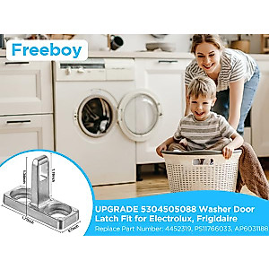 5304505088 Washer Door Latch for Electrolux Frigidaire Washer Parts & Accessories, 5304505088 Washer Door Strike Replacement 4452319,PS11766033,AP6031188 (2 Pack)