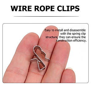 Trailer Frame Wire Clamp 30pcs Stainless Steel Cable Clips Wiring Frame Clip PV Module Wire Management for Solar Solar Power Cable Clip