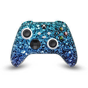 Head Case Designs Officially Licensed PLdesign Aqua Blue Art Mix Vinyl Sticker Gaming Skin Decal Cover Compatible With Xbox Series X/S Controller