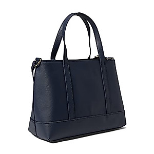 Tommy Hilfiger Gretta II Convertible Satchel with Hangoff Saffiano PVC Tommy Navy One Size