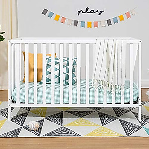 Davinci Union 4-in-1 Convertible Crib in White, Greenguard Gold Certified