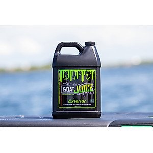 Boat Juice Exterior Boat Cleaner - Boat Water Spot Remover, Marine Ceramic Coating, Boat Wax, Boat Cleaner Fiberglass - Boat Cleaning Supplies, Boat Accessories (1 G)