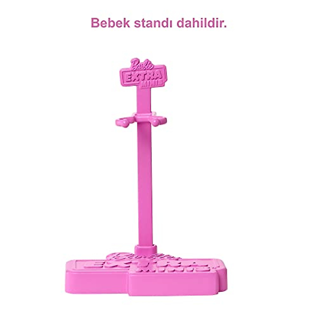 Barbie Extra Minis Doll #1 (5.5 in) Wearing Sprinkle-Printed Dress & Furry Coat with Doll Stand & Accessories Including Micro Sunglasses and Waist Bag, Gift for Kids 3 Years Old & Up​