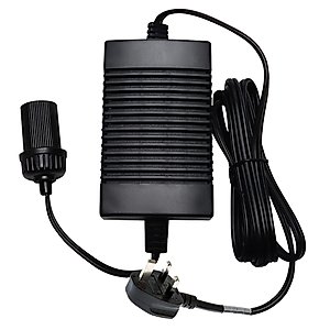 Koolatron 110 Volt AC to 12 Volt DC Power Adapter w/Circuit Breaker, 12V 5A DC Power Converter, Black, 6 Ft (1.8 m) Cord for Portable Devices, Compressor, Car Fridge, and More