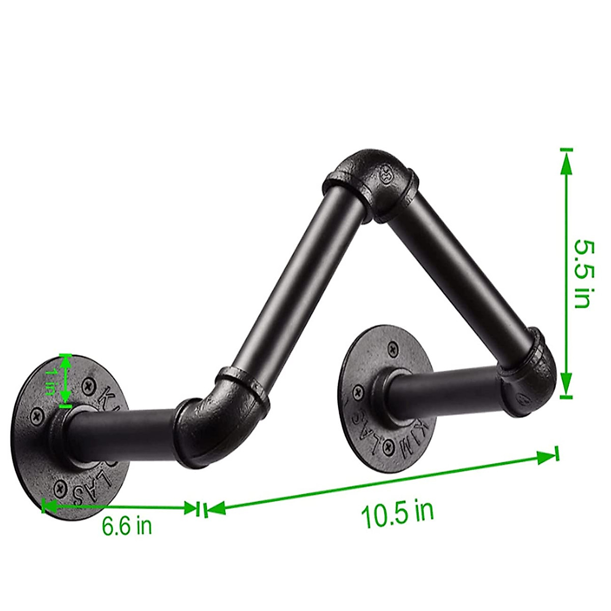 Wrought Iron Heavy-Duty Water Pipe Rack Wall-Mounted Cable Organizer Storage Shed Hose Reel Rack Easy to Use Easy to Install Hose Bracket