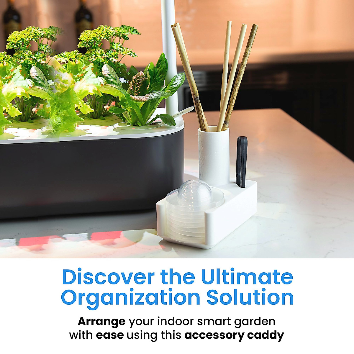 Westfield 3D Solutions Smart Garden Click and Grow Storage Caddy, Stylish 3D Printed Plant Caddy For Plant Pods Storage, A Great Addition for Your Hydroponic Herb Garden Indoor Growing Kit