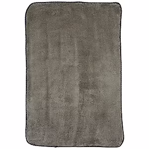 Chemical Guys MIC_1995 Woolly Mammoth Microfiber Dryer Towel, 25" x 36", Gray