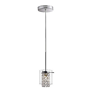 BAZZ PR3811CB Glam Pendant Light, Dimmable, Adjustable, Easy Installation, 59-in, Clear Glass