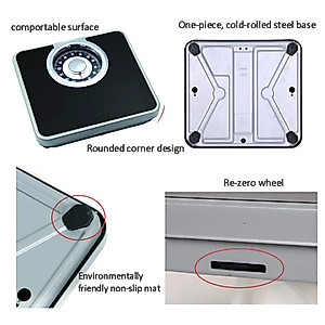Mechanical Analog Scale, Digital Bathroom Scale, No Battery, Mechanical Bathroom Scales - Academy Doctors Style