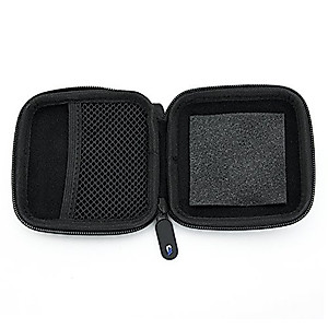 CASEMATIX Carry Case Compatible with Fender Mustang Micro Headphone Amp and Charging Cable - Micro Headphone Amplifier Case Only with Wrist Strap, Black