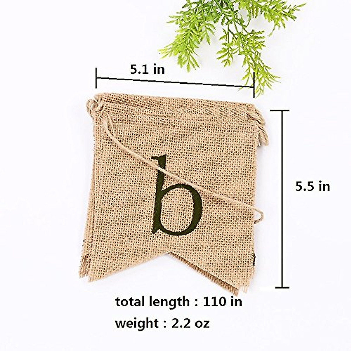 Junxia Baby Girl Burlap Banner - Decorations for Baby Girl