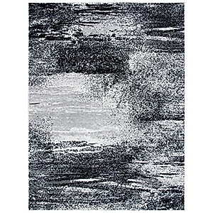 SAFAVIEH Adirondack Collection 8' x 10' Silver / Multi ADR112G Modern Abstract Non-Shedding Living Room Bedroom Dining Home Office Area Rug