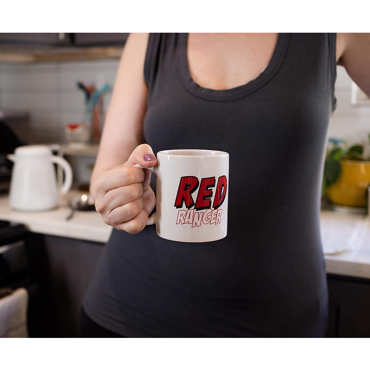 Surreal Entertainment Power Rangers Red Ranger Ceramic Mug Exclusive | Holds 11 Ounces