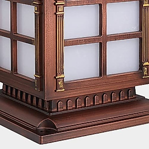 XMFXIAO Solar Home Outdoor Post Lights Villa Garden Patio Lights Park Decoration Lawn Lamp Chinese Style Waterproof Lighting Device Community Landscape Street Lamp