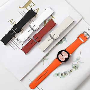 15Pack Galaxy Watch 7/6/5/4/FE Band 44mm 40mm,for Samsung Galaxy Watch 6/4 Classic Band 47mm 43mm 46mm 42mm Women Men,Silicone Sport Strap Galaxy Watch 5 pro 45mm,No Gap Bracelet Replacement Wristband