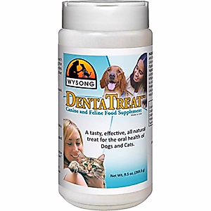 Wysong Dentatreat Canine/Feline - Dog/Cat Food Supplement - 9.5 Ounce Bottle