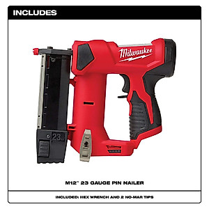 2540-20 M12 12V 23 Gauge Compact Cordless Pin Nailer - Bare Tool