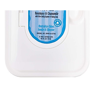 Earthbath Totally Natural Pet Care Tushy Wipes Rosemary & Chamomile 72 Wipes
