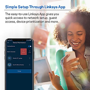 Linksys Velop Whole-Home Mesh WiFi System (Mesh Router for Whole-Home WiFi Mesh Network), 2-Pack, Black (MC2400)