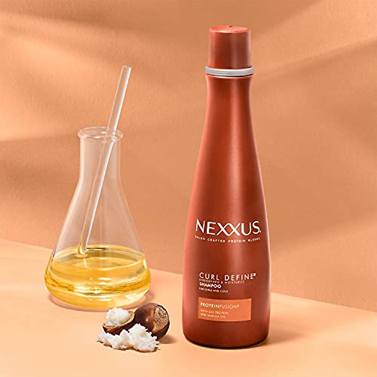 Nexxus Curl DefineCurl Define Shampoo Sulfate free For Curly & Coily Hair with ProteinFusion Curl Enhancer & Strengthening Shampoo 13.5 oz