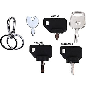 JEENDA Lawn Mower Ignition Key Compatible with Toro Craftsman AYP MTD Husqvarna Gravely Ariens Poulan Bad Boy CubCadet Delta Briggs Kohler Stratton Scag Exmark Troy Bilt Garden Tractor