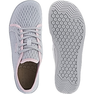 WHITIN Women's Water Shoes Swim Dry Quick Barefoot Aqua Sneakers Beach Minimalist Size 8 Zero Drop Surfing Boating Sport Walking Gym Climb Gery Pink 39