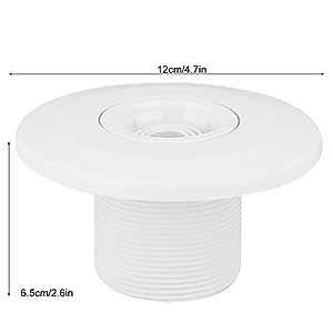 Zerodis 2in Pool Jet Nozzle, Pool Wall Return, Spa Outdoor for Spa Center Hot Spring Garden Swimming Pool Fish Pond