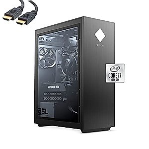 HP OMEN 30L Gaming Desktop PC, NVIDIA GeForce RTX3060Ti, Ryzen7-5800X Processor, 16GB RAM, 1TB, Windows 10 Home w/Tivdio Accessory