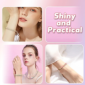 1080Pcs 8mm Round Spacer Beads, Crystal Beads, Rhinestone Beads ,Beads for Jewelry Making Necklaces, Bracelet Pendants (9 Colors-8mm)