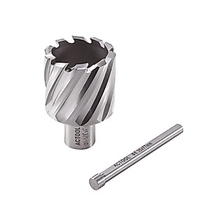 ACTOOL 1-5/8" Diameter × 1" Depth of Cut HSS ANNULAR Cutter with 3/4'' Weldon Shank