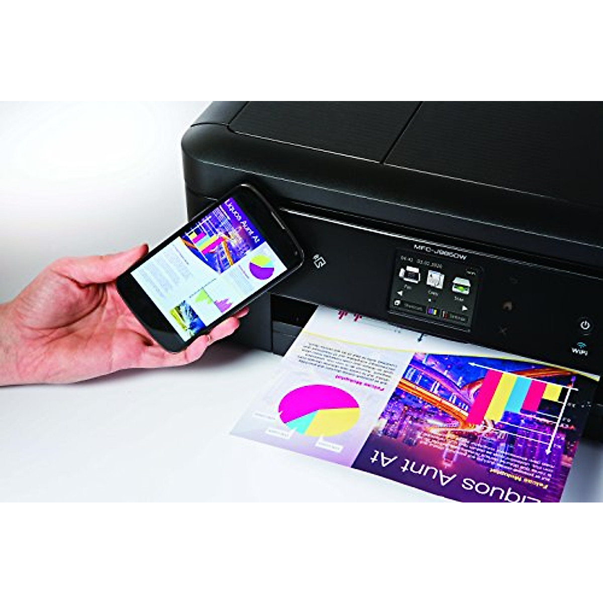 Brother MFC-J985DW Inkjet Multifunction Printer - Color - Plain Paper Print - Desktop - Copier/Fax/Printer/Scanner - 6