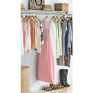 Whitmor 5003-20 Zippered Gown Bag, Clear