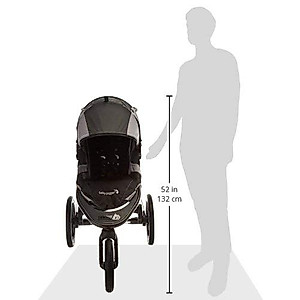 Baby Jogger Summit X3 Jogging Stroller - 2016 | Air-Filled Rubber Tires | All-Wheel Suspension | Quick Fold Jogging Stroller, Black/Gray